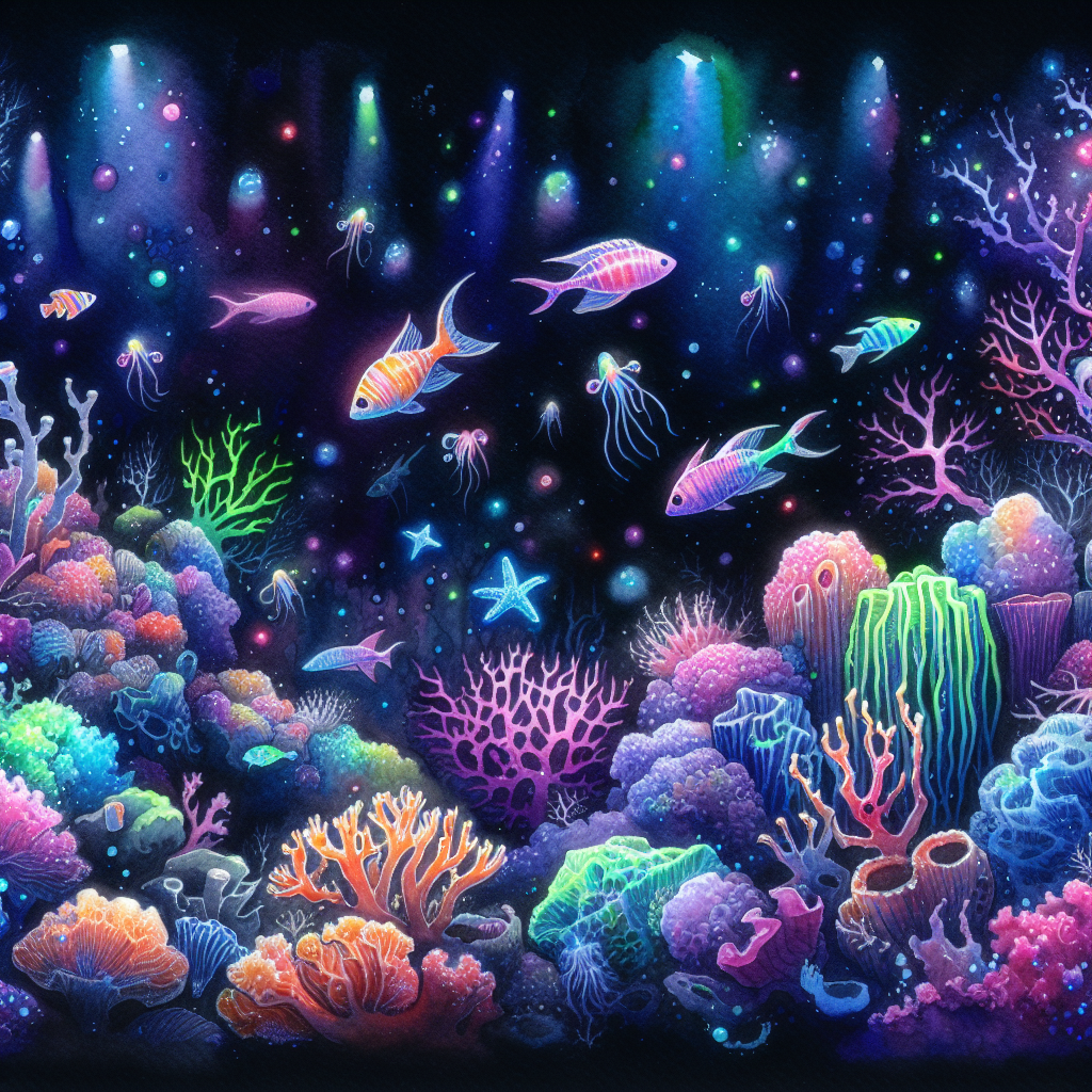 Biofluorescent Reefs: A Spectacular Display of the Ocean's Hidden Secrets